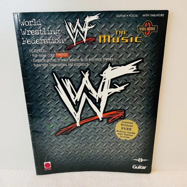 WWF THE MUSIC Volume 3 Guitar Vocal Tablature Songbook Entrance Theme WWE 1998 $79.22 - PicClick CA