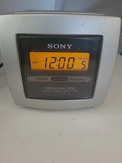 SONY DREAM MACHINE ICF-C113L Digital Dual Alarm Clock Radio FM/MW/LW £ ...