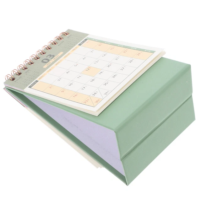 DESK CALENDAR 2024-2025 Standing Flip Calendar for Desk Monthly ...