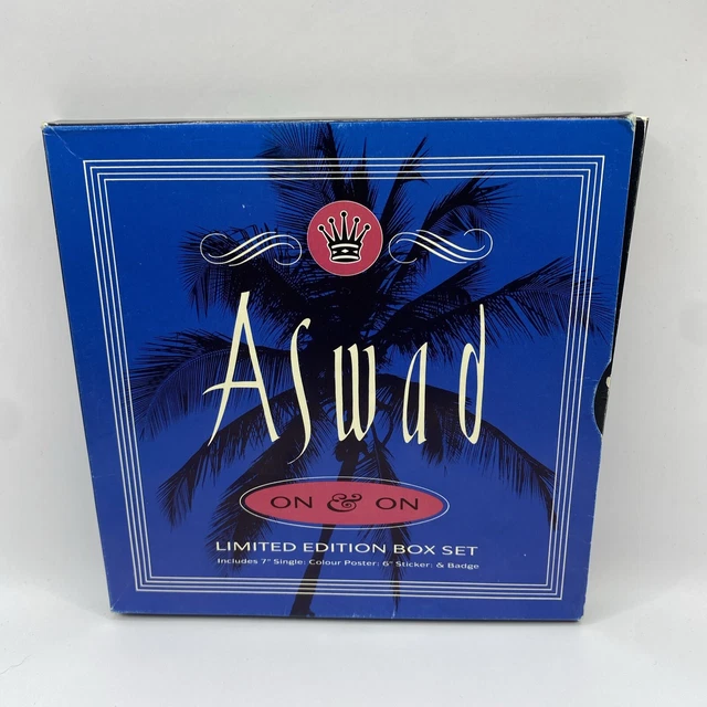 ASWAD - 7& - On And On - c/w 7" Single - Colour Poster , Sticker Box VG ...