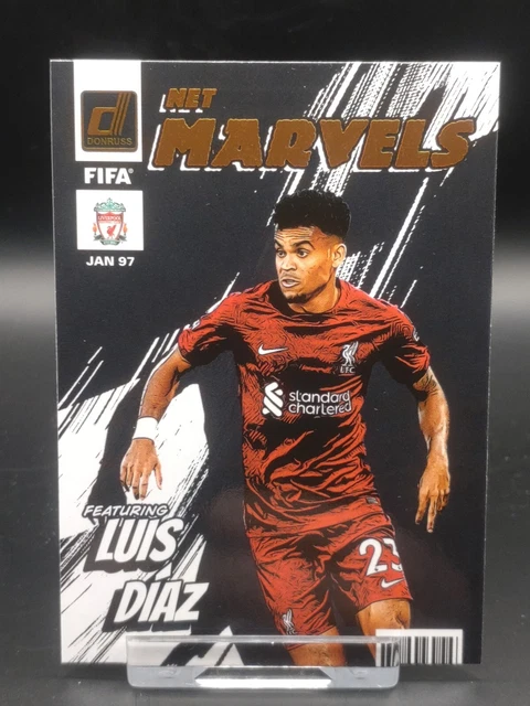 2022-23 PANINI DONRUSS Soccer Luis Diaz Liverpool Net Marvels Inserto ...