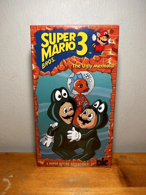 SUPER MARIO BROS. 3 The Ugly Mermaid (VHS, 1990) Rare bande Nintendo ...