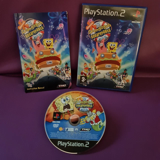 SPONGEBOB SQUAREPANTS MOVIE PlayStation 2 PS2 completo di PAL manuale ...