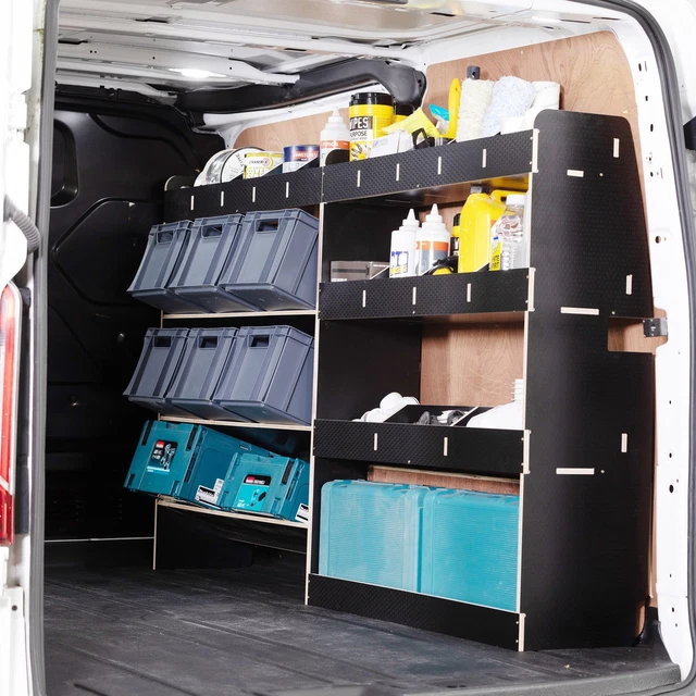 FORD TRANSIT CUSTOM L1 (SWB) 2012+ Toolbox & Rear HEXABOARD Van Racking ...