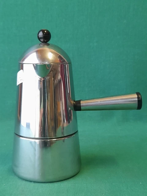 VECCHIA CAFFETTIERA LAVAZZA Carmencita 3/4 Tazze Inox 18/10 Vintage ...