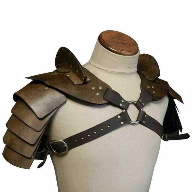 MEDIEVAL SHOULDER ARMOR Cosplay Costume Gladiator Samurai Battle Knight ...