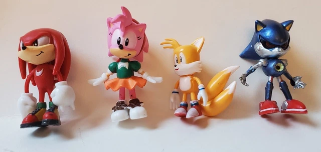 METAL SONIC THE Hedgehog Tails Amy Rose Knuckles 2" & 2.5” Action ...