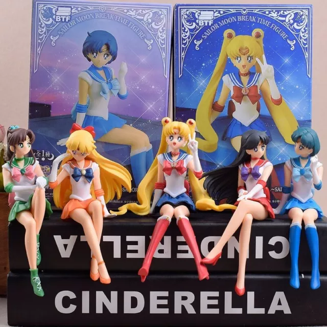 Sailor Moon Figurine Model Sailor Mars Jupiter Mercury Venus With Box