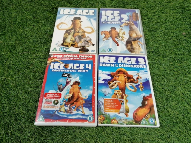 ICE AGE DVD Bundle X4 Films 1-4 Classic Kids Movies £4.99 - PicClick UK