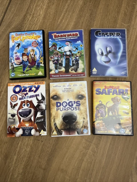 KIDS DVD BUNDLE - 6 DVDS - All G / PG Rating - Casper, Barnyard, Jungle ...