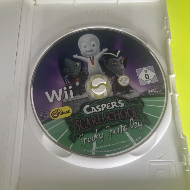 CASPER’S SCARE SCHOOL Spooky Sports Day - Nintendo Wii PAL AUS Genuine ...