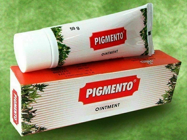CHARAK PIGMENTO OINTMENT Cream for Vitiligo White Patches Skin 50 gm ...