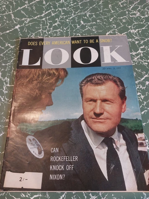 VINTAGE LOOK MAGAZINE 28 AVRIL 1959 Rockefeller/George Nakashima/H L ...