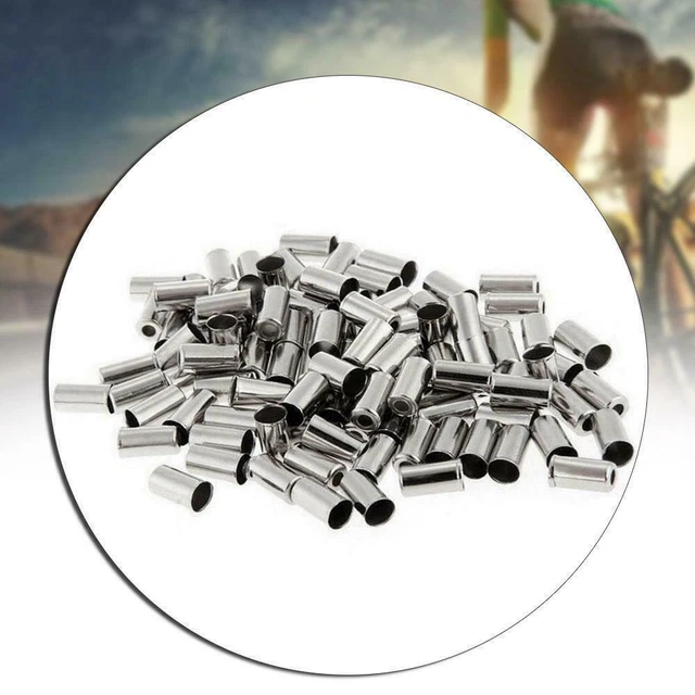 100X HOUSING END Caps Bike Ferrule Ferrules Brake Cable New Bicycle ...