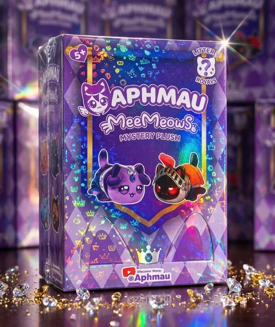 APHMAU MEEMEOWS MYSTERY Plush Litter 9 Royals Series Blind Box Soft Cat ...