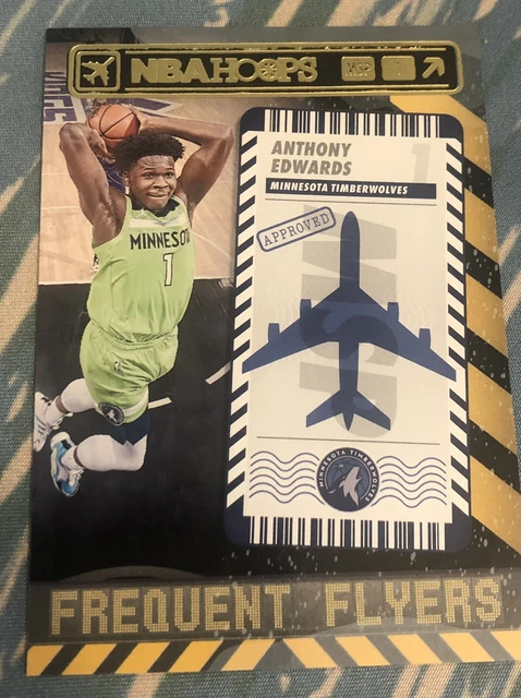 2021-22 NBA HOOPS Anthony Edwards Minnesota Timberwolves carte flyers ...