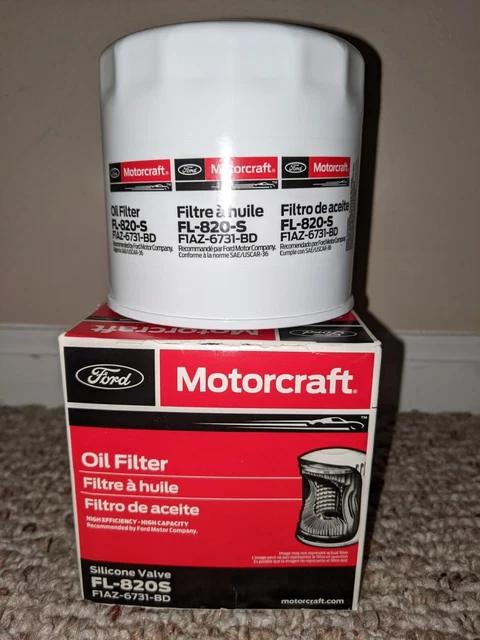 NEW MOTORCRAFT FL820S Oil Filter F1AZ-6731-BD MADE IN USA Silicone ‎0. ...