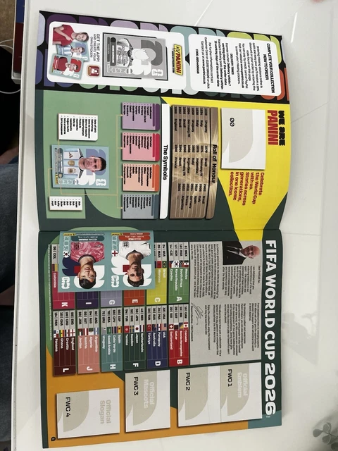 PANINI FIFA WORLD Cup 2026 Official Sticker Album + 6 stickers £0.99 ...