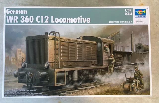 TRUMPETER 00216 GERMAN WR 360 C12 Locomotive 1:35 - Neu EUR 46,50 ...