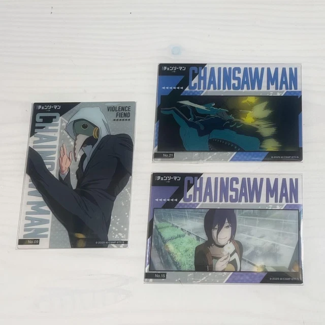 CHAINSAW MAN REZE Clear Card Collection Set No.9 No.15 No.21 Used £43. ...