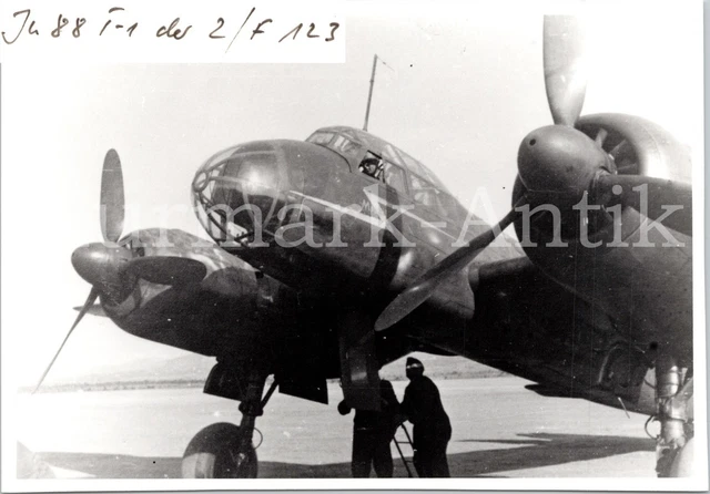 S762 FOTO WEHRMACHT Archiv Repro Luftwaffe Flugzeug Ju88 - T Emblem ...