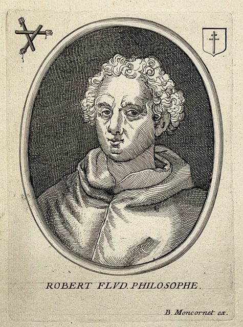ROBERT FLUDD PORTRÄT Gravur Balthasar Moncornet Xvii ° EUR 49,00 ...