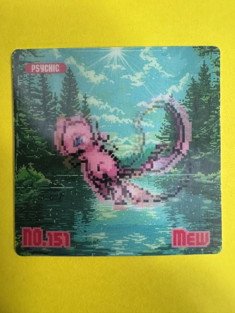2025 POKEMON EIF Origin Mew No. 151 Lenticular Card P/F! NM! Non-TCG ...