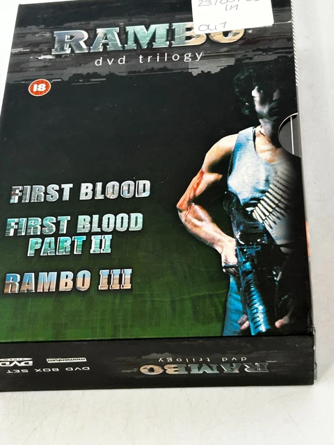 DVD BOX SET Entertainment Film Movies Rambo Trilogy 18+ First Blood 1&2 ...