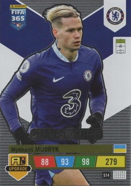 PANINI FIFA 365 UPGRADE Adrenalyn XL 2023 S14 Mykhailo Mudryk Chelsea ...
