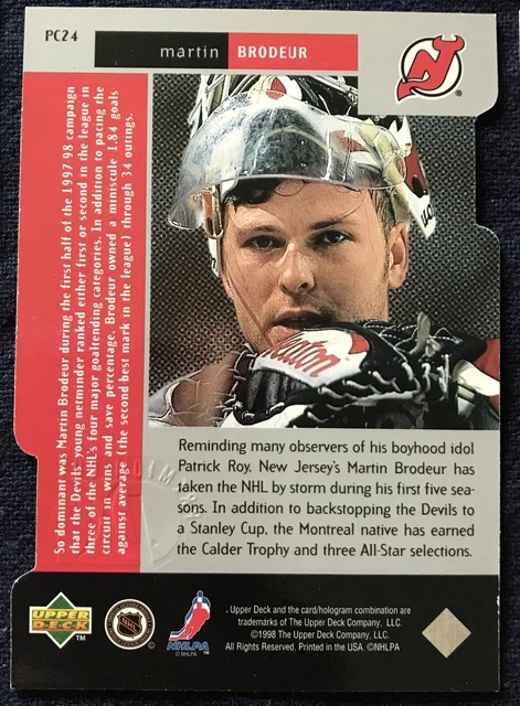 MARTIN BRODEUR BLACK Diamond Premium Cut card PC24, 1997 -98 NHL ...