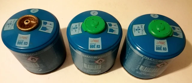 CAMPINGAZ GAS KARTUSCHE CV 300 Plus mit Ventil 3St x 240Gr EUR 12,00 ...