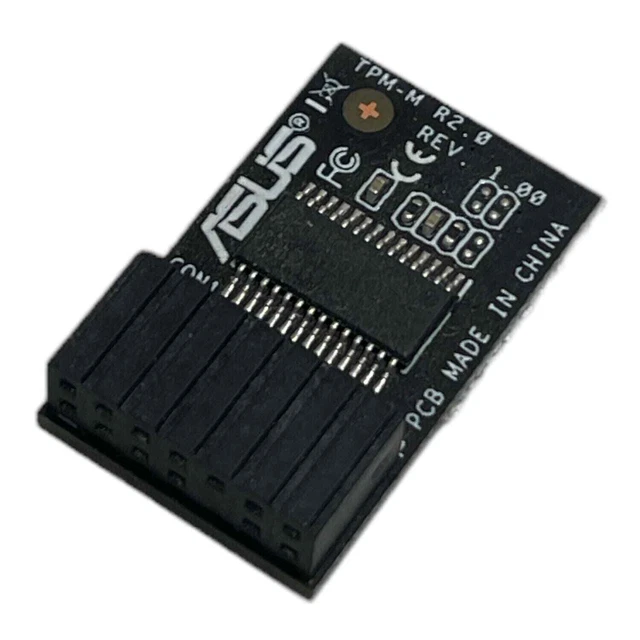 ASUS TPM-M R2.0 14-1 Pin TPM 2.0 Trusted Platform Module 90MC03W0 ...