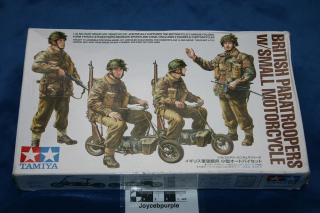 TAMIYA BRITISH PARATROOPERS with Welbikes 1:35 scale model figure kit ...