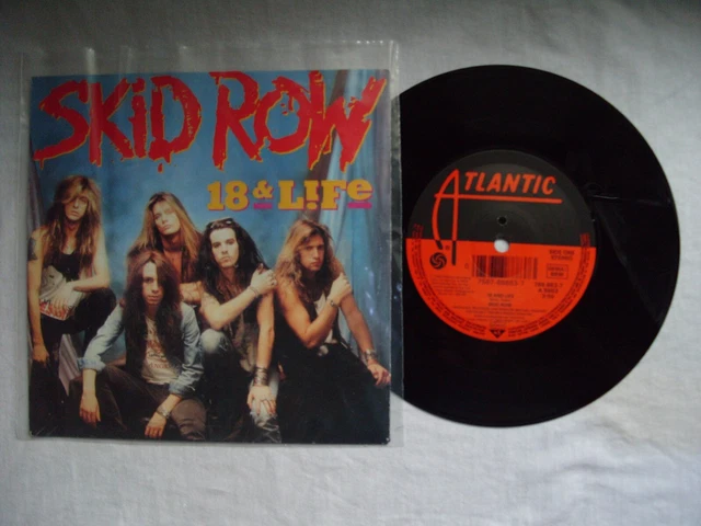 SKID ROW 18 & LIFE ATLANTIC RECORDS GERMAN 7" VINYL SINGLE in PICTURE ...
