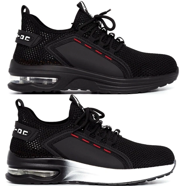 MENS SAFETY ULTRA Lightweight Work Air Trainers Steel Toe Cap Womens ...