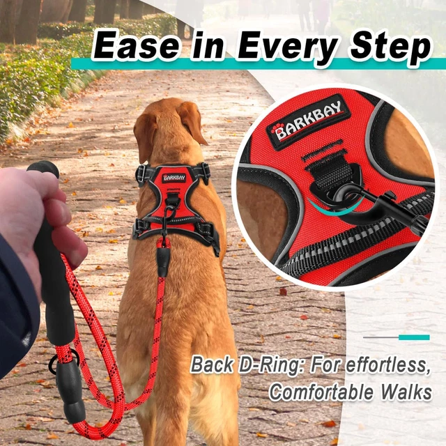 NO PULL DOG Harness Large Step in Reflective Dog Harness with Front ...