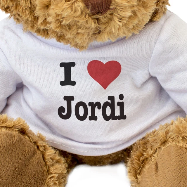 I LOVE JORDI - Teddy Bear - Cute Cuddly Soft Adorable - Gift Present £ ...