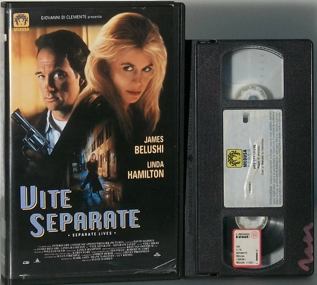 VITE SEPARATE VHS FILM David Madden, James Belushi, Linda Hamilton ...