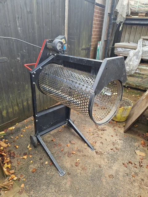 ELECTRIC ROTARY SOIL SIEVE GARDEN Screener Scheppach RS400 Trommel ...