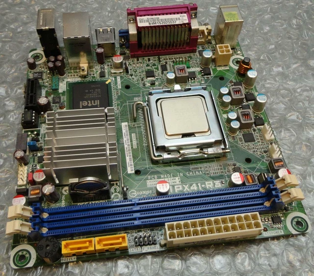 PEGATRON IPX41-R3 REV:1.01 Prise 775 Carte Mère Avec Coeur 2 Duo E7500 & Bp EUR 34,86 - PicClick FR