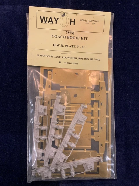 WAYOH 7MM COACH Bogie Kit Gwr Plate 7’-0” Metal Kit New £20.75 ...