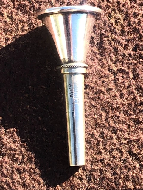 ANCIENNE EMBOUCHURE PERINET TROMPE DE CHASSE taille 1 - CUVETTE ARGENT ...