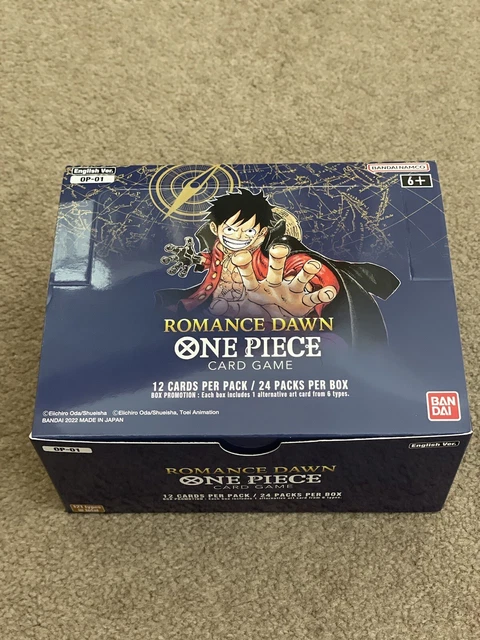 ONE PIECE OP01 Romance Dawn Booster Box Anglais SCEAU ENLEVÉ PAR BANDAI ...