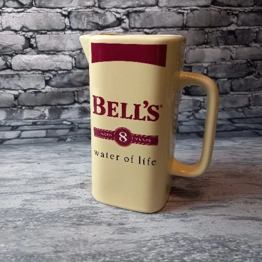 VINTAGE BELLS WHISKY Ceramic Water Jug in Cream £15.99 - PicClick UK