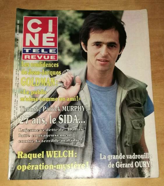 PROGRAMMES TV CINE Tele Revue N°44 3 Novembre 1988 Jean Jacques Goldman ...