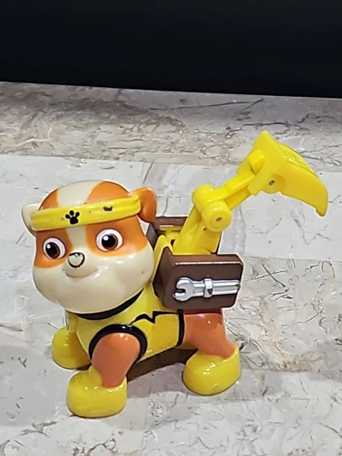 PAW PATROL RUBBLE All Stars Exclusive Action Figure Pup Pack - Yellow ...