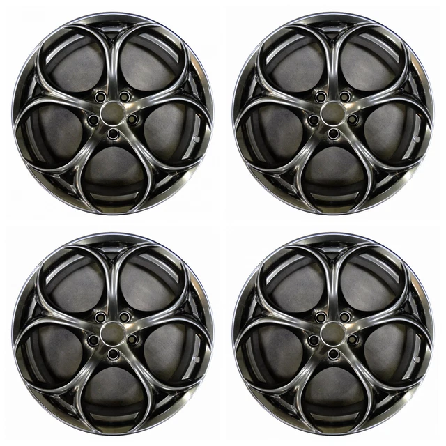19& ALFA ROMEO Giulia QV Quadrifoglio rims Complete set X4 Grey Colour ...