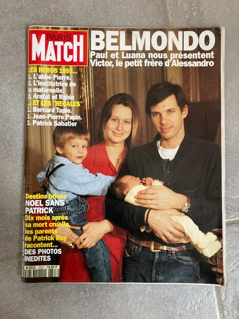 PARIS MATCH N°2327 30 décembre 1993 Belmondo Famille Patrick Roy ...