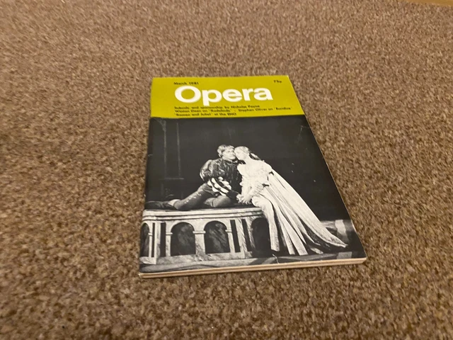 OPERA MAGAZINE 1981 Mar Valerie Masterson. John Brecknock. Handel ...