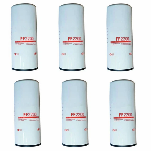 6XREPLACE FLEETGUARD FF2200 Fuel Filter For Cummins ISX Engine 4088272 ...